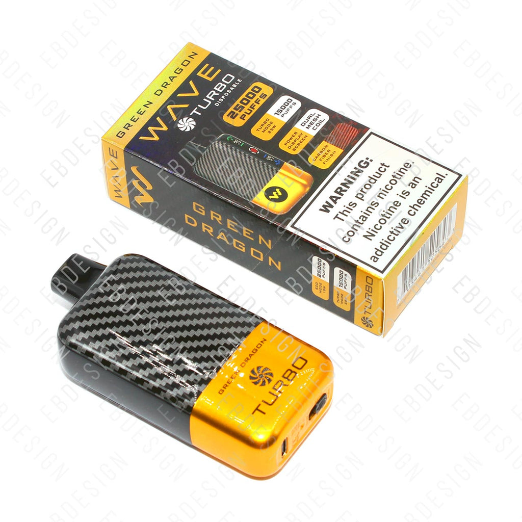 Wave Turbo 25K Vape | $17.99 | 25000 puffs Wave Turbo Disposable – EBDesign