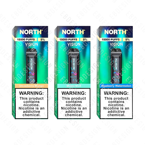 North Vision 15000 Disposable | $16.99 | North 15K puffs Smart Screen ...