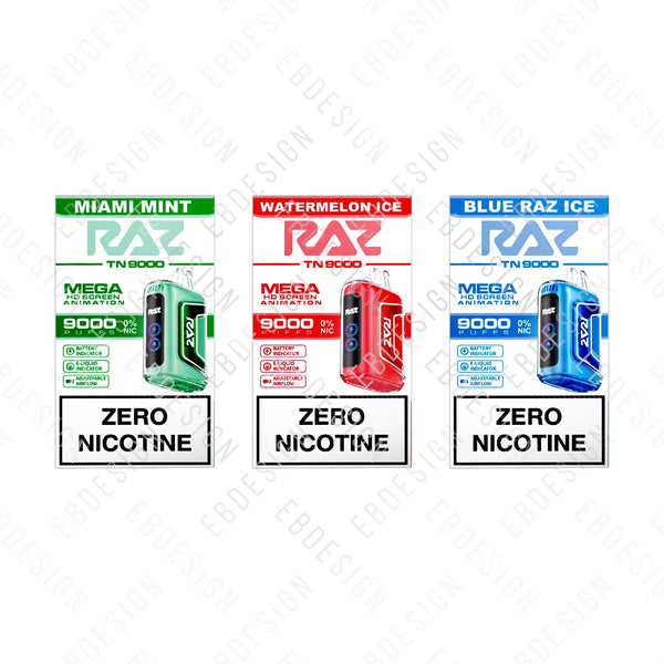 RAZ TN9000 No Nicotine by Geek Vape Disposable | Buy RAZ 0% Online ...