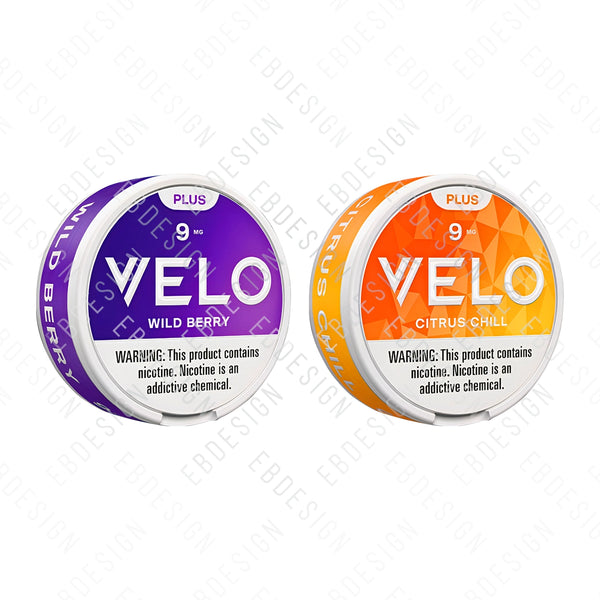 VELO Plus Nicotine pouches 6mg & 9mg – 6 Flavor Variety Online – EBDesign